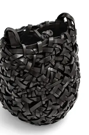 Loewe Small Nest Basket Bag In Calfskin