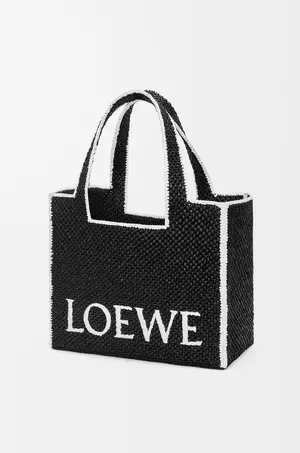 Loewe Large Font Tote - Black