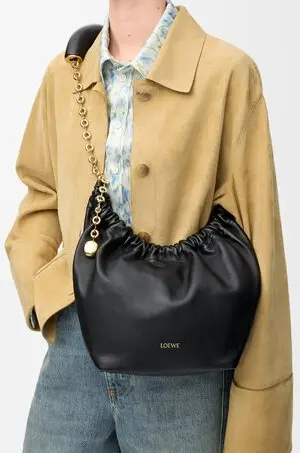 Loewe Squeeze Embossed Shoulder Bags