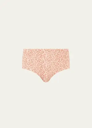 Chantelle Soft Stretch High-rise Leopard-print Briefs Safari Chic