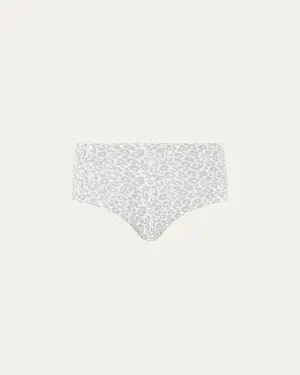 Chantelle Soft Stretch High-rise Leopard-print Briefs White