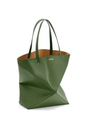 Loewe LOEWE XXL Puzzle Fold Tote Hunter Green