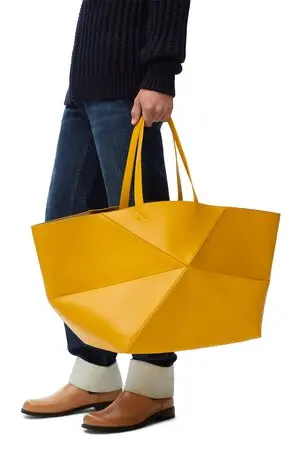 Loewe LOEWE XXL Puzzle Fold Tote Sunflower