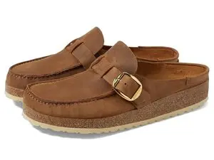 Oiled Leather Mules