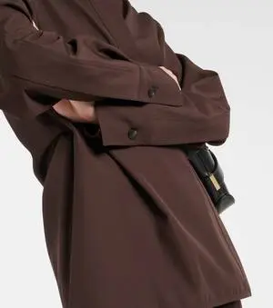 FERRAGAMO Wrap Shirt - Brown