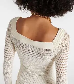TOM FORD Crochet Minidress - White