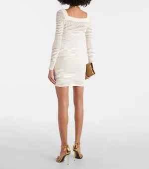 TOM FORD Crochet Minidress - White