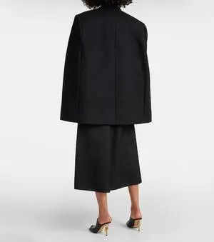 Wardrobe.NYC Double-breasted Virgin Wool Cape