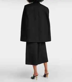 Wardrobe.NYC Double-breasted Virgin Wool Cape