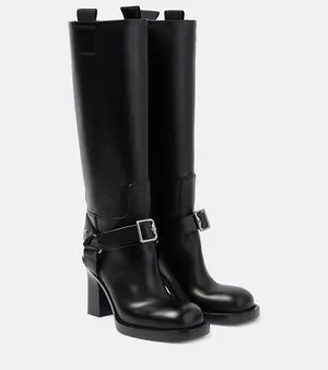 Burberry Stirrup Leather Knee-high Boots
