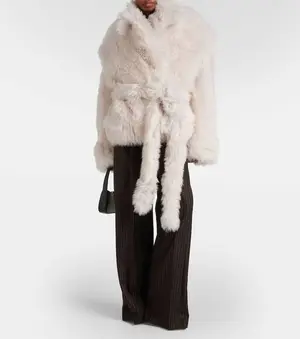 THE MANNEI Rioni Oversized Shearling Jacket