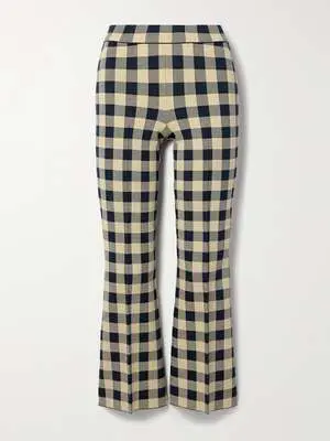 HIGH SPORT Kick Cropped Flared Pants