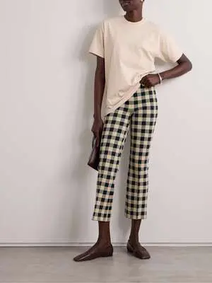 HIGH SPORT Kick Cropped Flared Pants