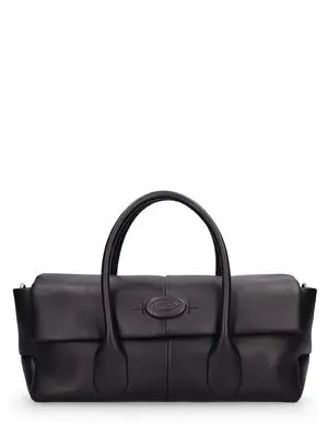 TOD'S TOD'S Small Di Reverse Flap Leather Bag - Black