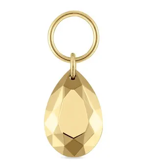 MARIA TASH Faceted Pear Single Charm - Gold