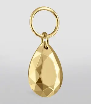 MARIA TASH Faceted Pear Single Charm - Gold