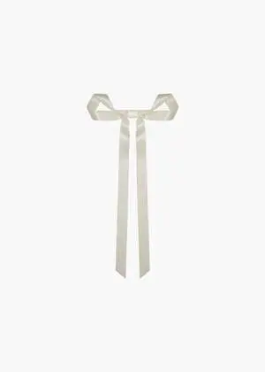 JENNIFER BEHR Gretta Bow Barrette - Cream