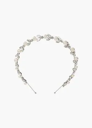 JENNIFER BEHR Kamila Headband - Crystal Pearl