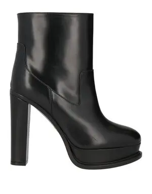Alexander McQueen Leather Ankle Boots