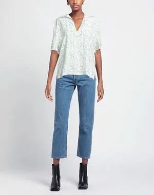 Sandro Jacquard Satin Top