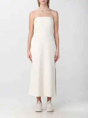 Theory Strapless Midi Dress - Ivory