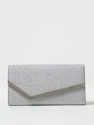 JIMMY CHOO Jimmy Choo Metallic Clutch Bag Ice