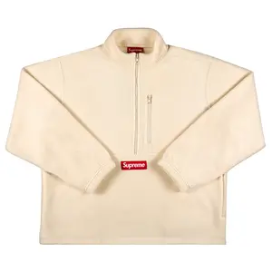 Supreme X Polartec Half Zip Pullover 'natural - Cream
