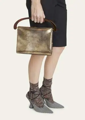Dries Van Noten Lizard-embossed Top-handle Bag