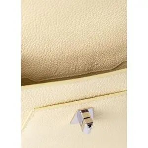 Akris Leather Messenger Bag - Alabaster