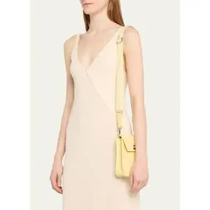 Akris Leather Messenger Bag - Alabaster