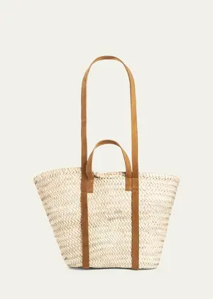Pierre Hardy Raffia And Suede Tote Bag