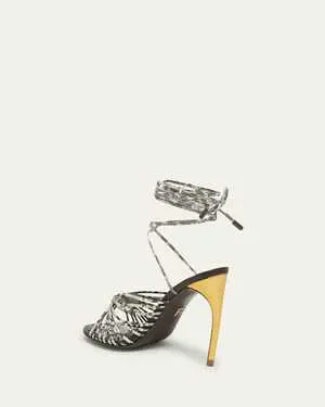 FERRAGAMO Atena Caged Ankle-wrap Sandals