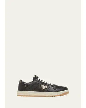 Prada Leather Low-top Sneakers - Nero