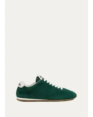 Miu Miu Suede Bicolor Trainer Sneakers - Oleandro