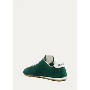 Miu Miu Suede Bicolor Trainer Sneakers - Oleandro