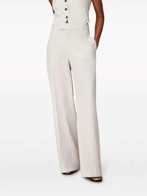 Brunello Cucinelli Pinstriped Linen-blend Trousers