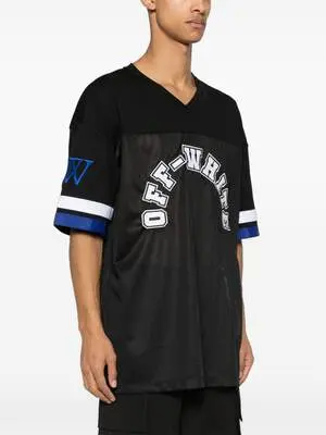 Off-White Logo-appliqué Panelled T-shirt