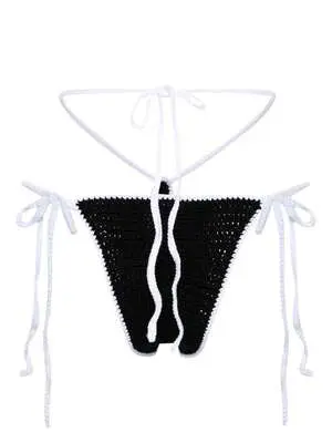 Gcds Star-patch Crochet Bikini Bottom