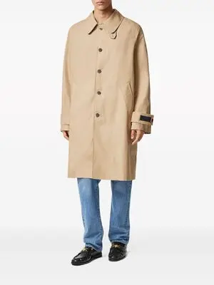 Versace Single-breasted Cotton Coat