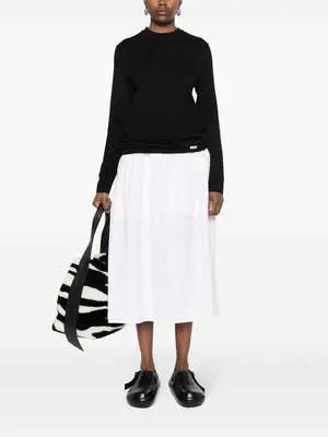 JIL SANDER Logo-plaque T-shirt - Black