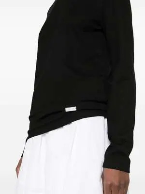 JIL SANDER Logo-plaque T-shirt - Black