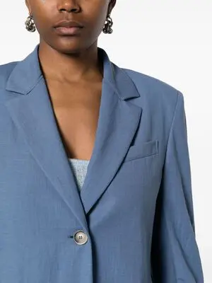 Emporio Armani Single-breasted Blazer - Blue