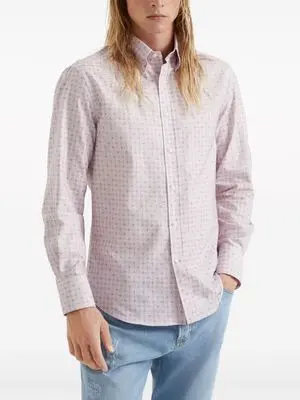 Brunello Cucinelli Long-sleeve Cotton Shirt