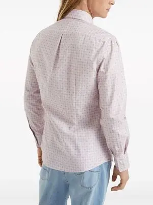 Brunello Cucinelli Long-sleeve Cotton Shirt