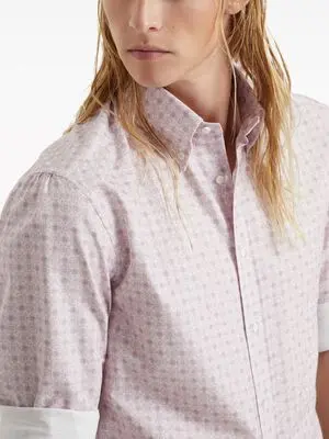 Brunello Cucinelli Long-sleeve Cotton Shirt