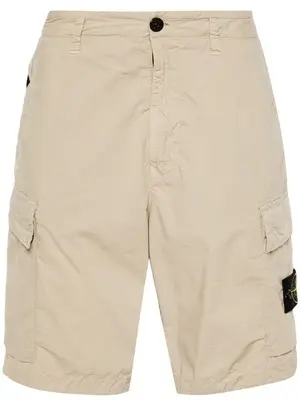 Stone Island Straight Leg Shorts For Men