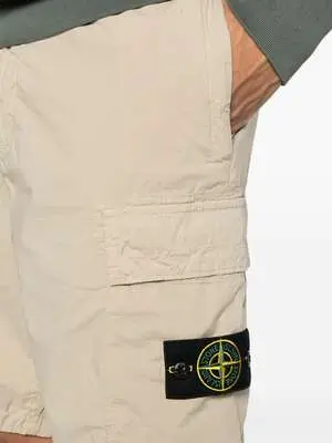 Stone Island Compass-badge Cargo Shorts - Neutrals