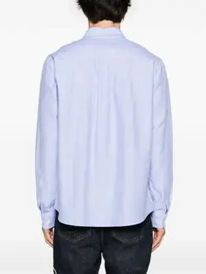 MARANT Jasolo Logo-embroidered Cotton Shirt - Blue