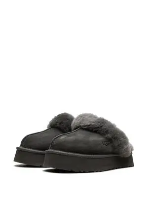 UGG Disquette Platform Slippers - Grey