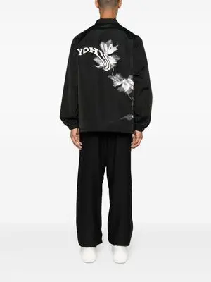 Y3 Logo-embroidered Padded Shirt Jacket